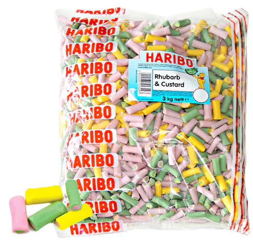 Haribo rhubarb and custard sweets store